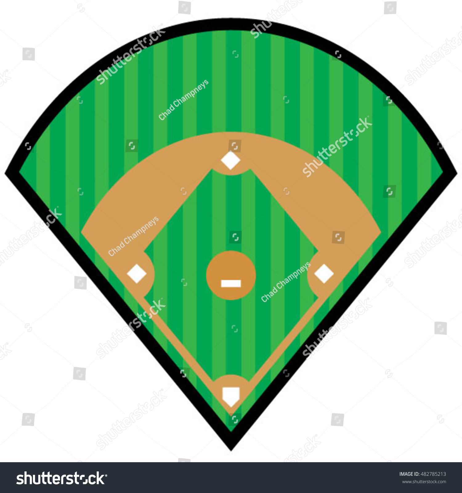 Baseball Diamond Symbol: เวกเตอร์สต็อก (ปลอดค่าลิขสิทธิ์) 482785213 ...