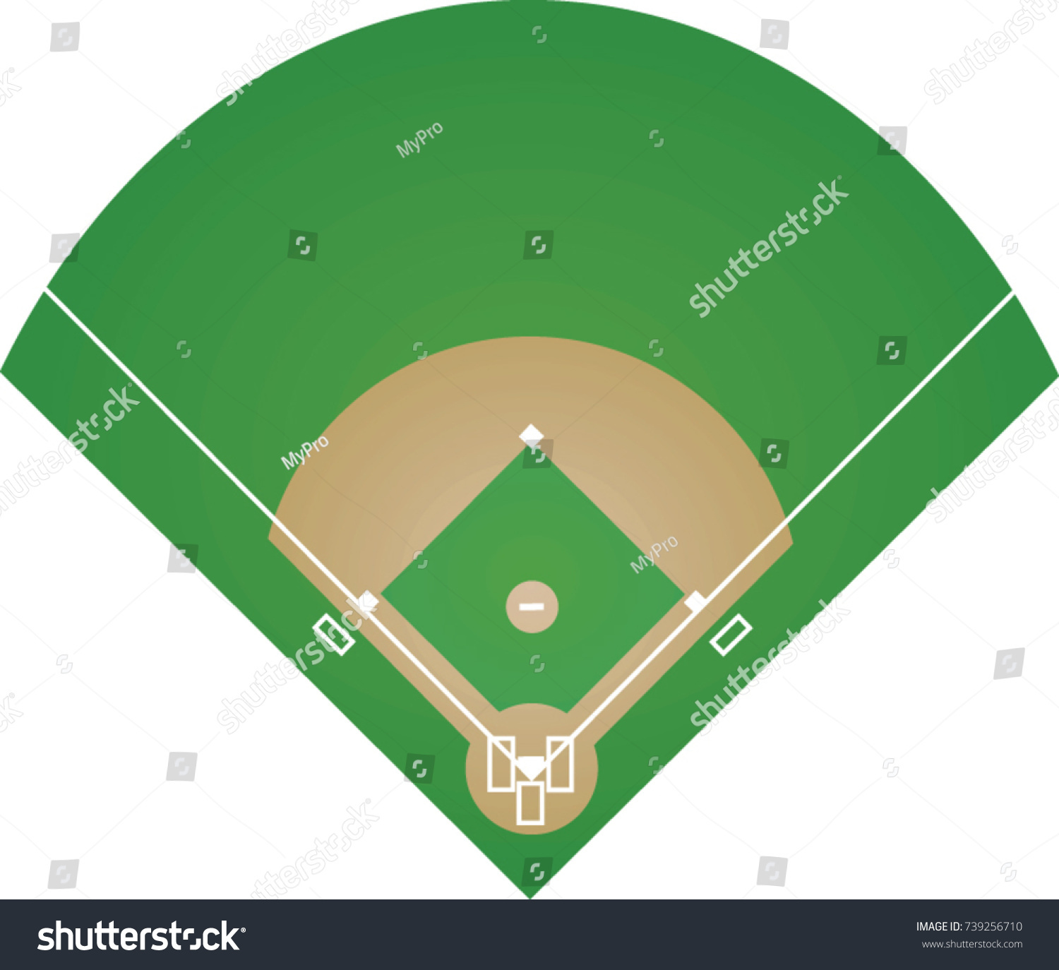 Baseball Field Vector Illustration: Vector có sẵn (miễn phí bản quyền ...