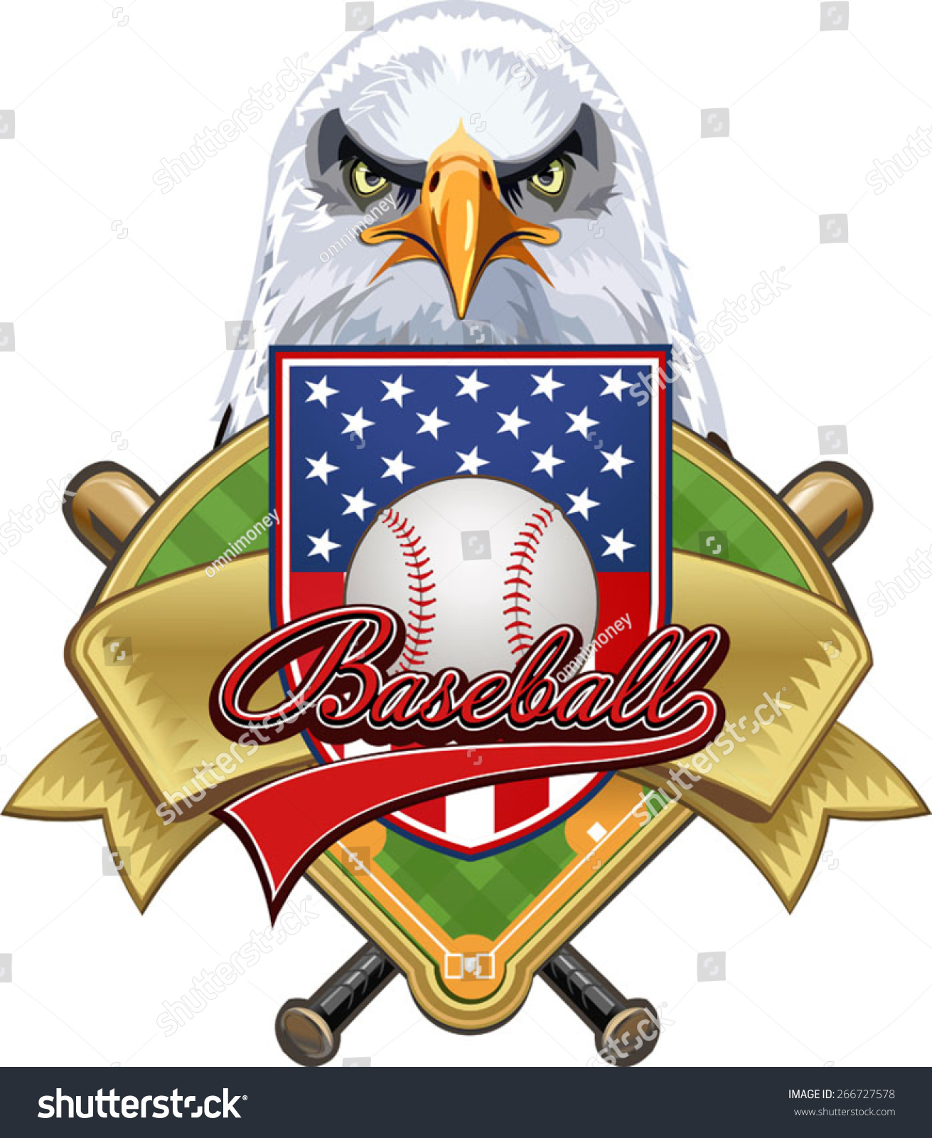 Baseball Label Stock Vector (Royalty Free) 266727578 | Shutterstock