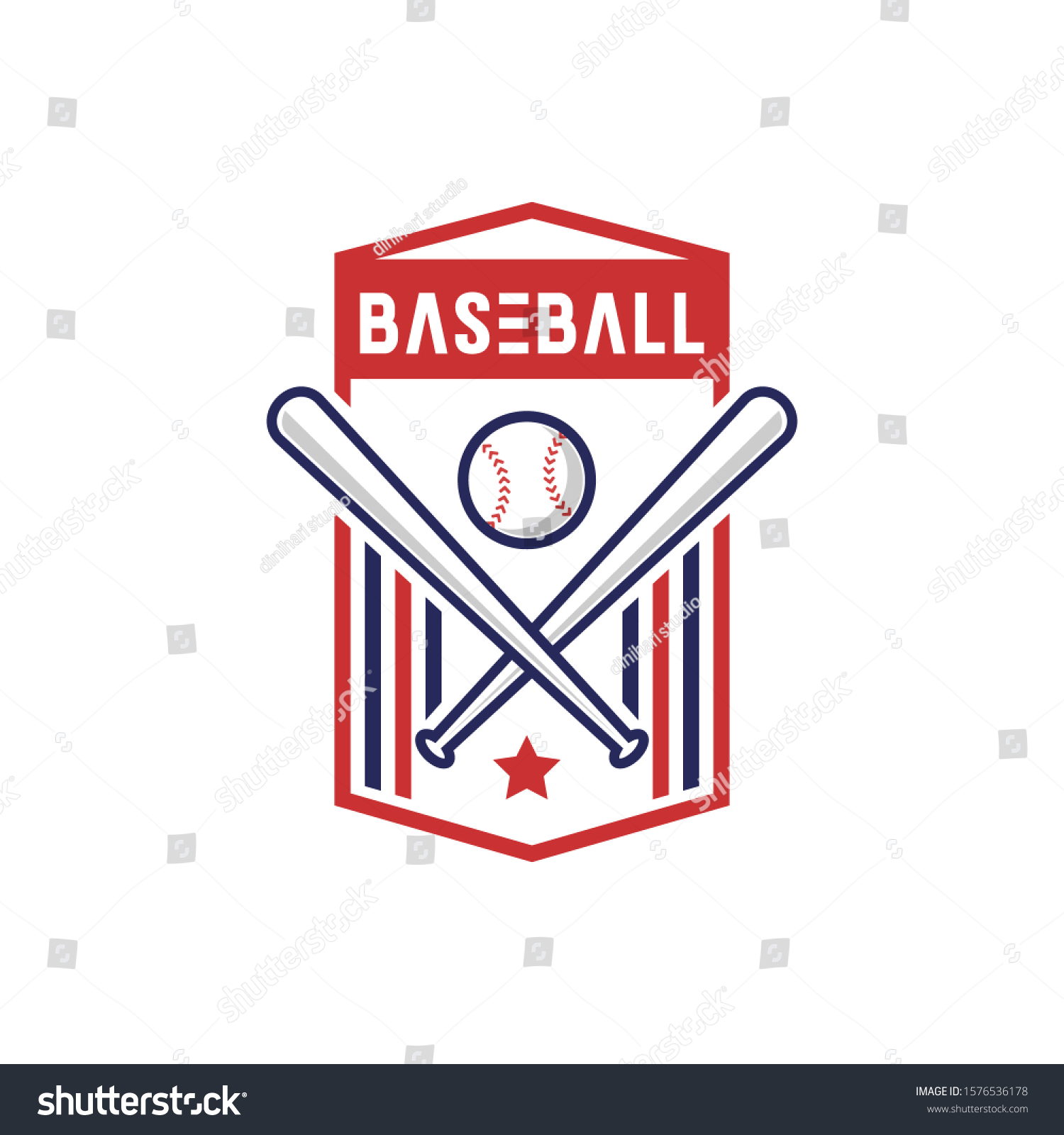 Baseball Logo Design Baseball Symbol Vector Stock Vector (Royalty Free ...