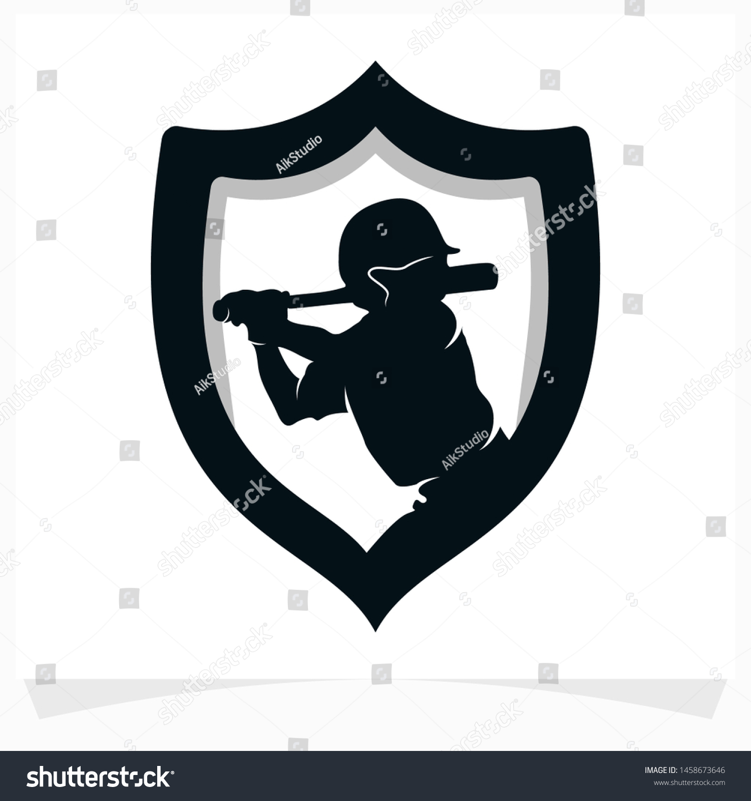 Baseball Logo Design Emblem Design Template: เวกเตอร์สต็อก (ปลอดค่า ...