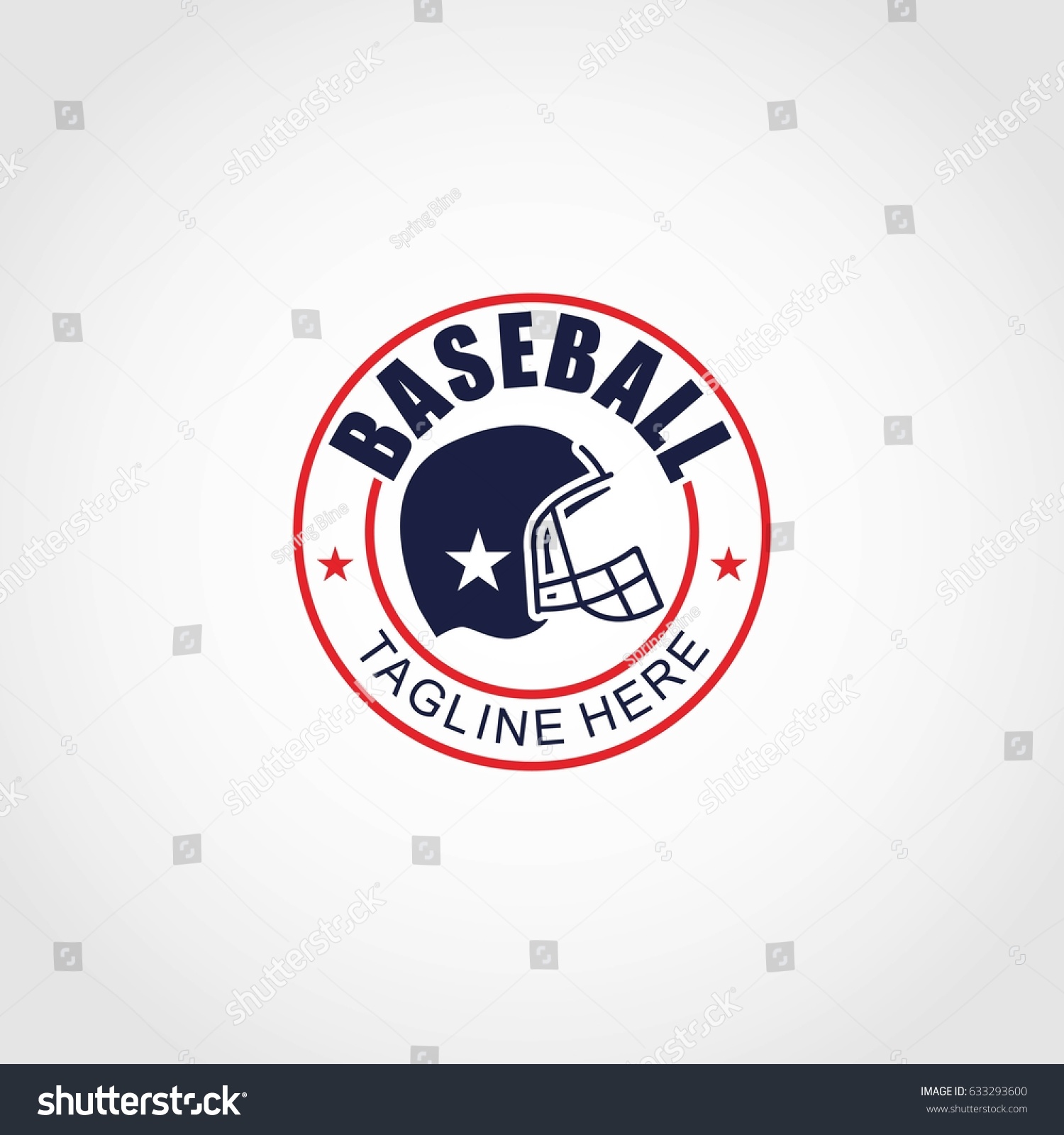 Baseball Logo Design Template Vector Illustration: เวกเตอร์สต็อก (ปลอด ...