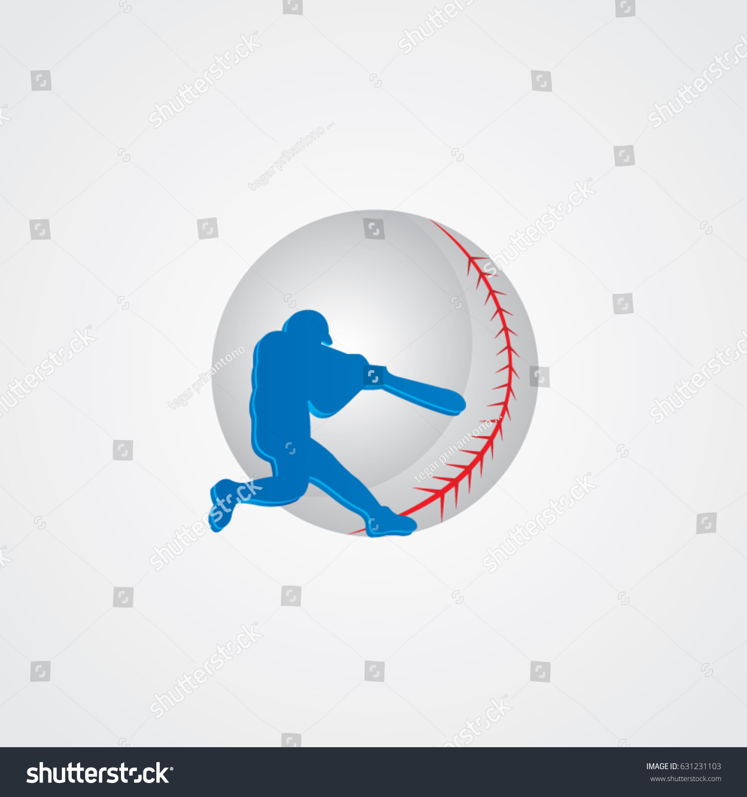 Baseball Logo Icon People: เวกเตอร์สต็อก (ปลอดค่าลิขสิทธิ์) 631231103 ...