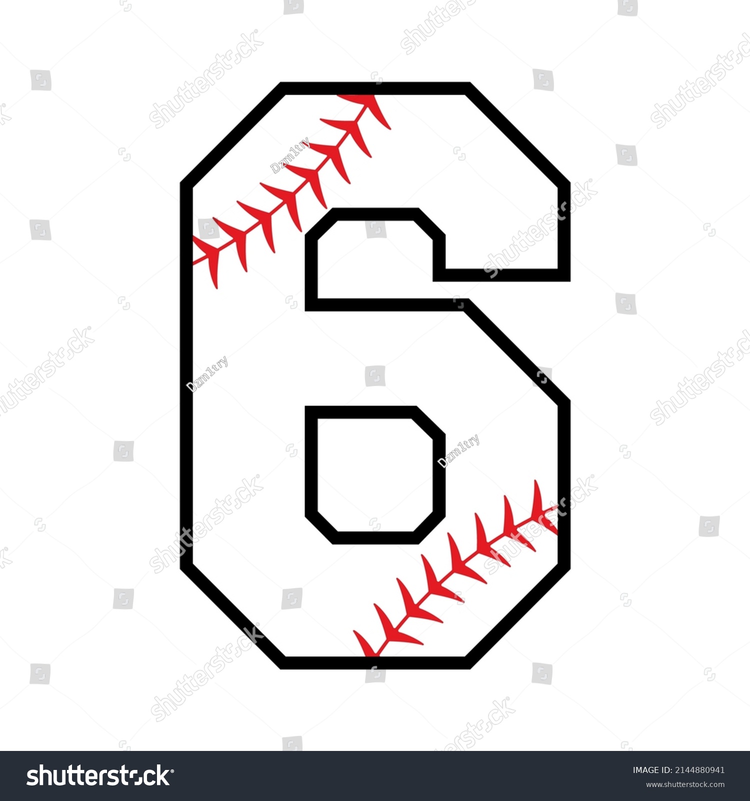 Baseball Number 6 Icon Clipart Image Stock Vector (Royalty Free ... Baseball Number 6 Icon Clipart Image Stock Vector (Royalty Free ...