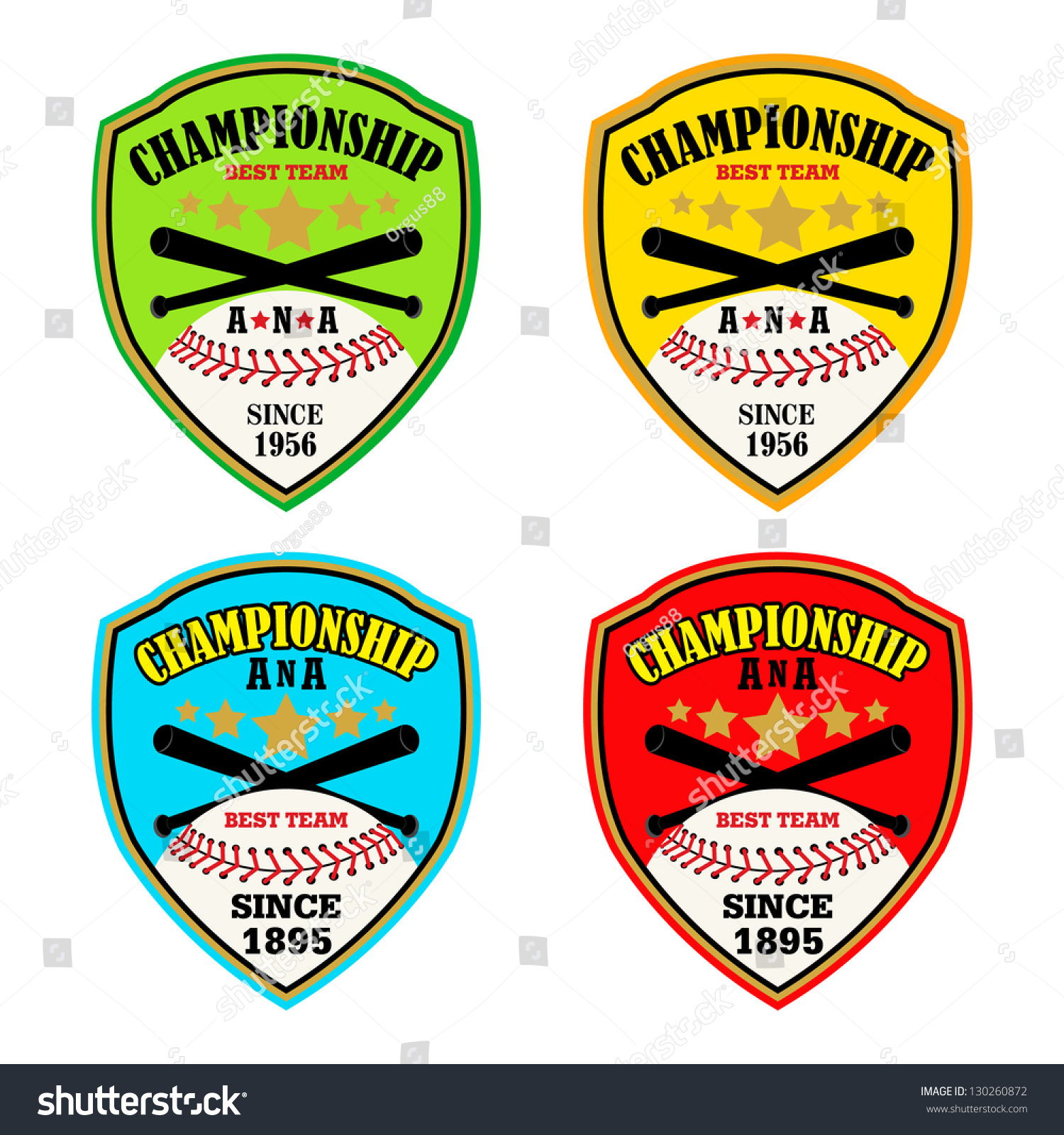Baseball Shield Emblem Vector Baseball Badge Stock Vector (Royalty Free ...