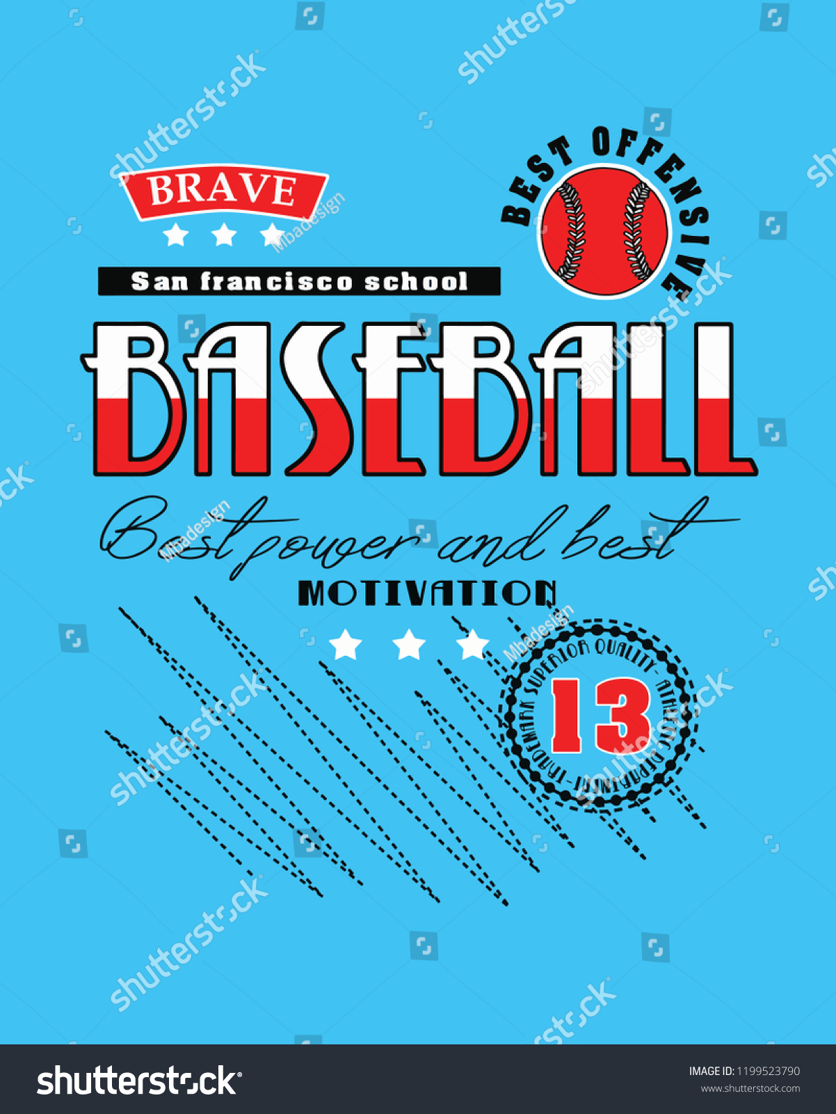 Baseball Slogan Print Vector Stock Vector (Royalty Free) 1199523790 ...