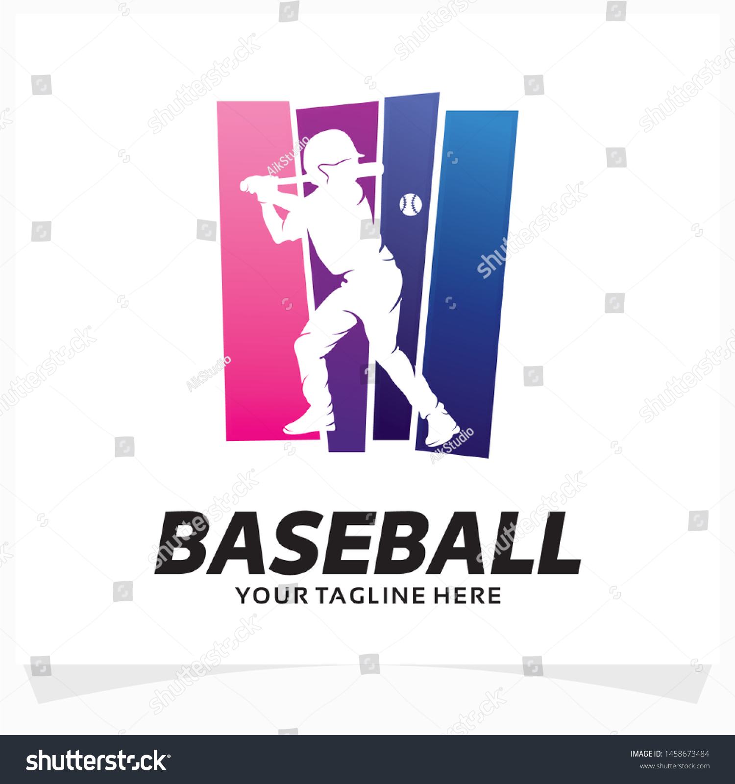 Baseball Sport Logo Design Template Stock Vector (Royalty Free ...