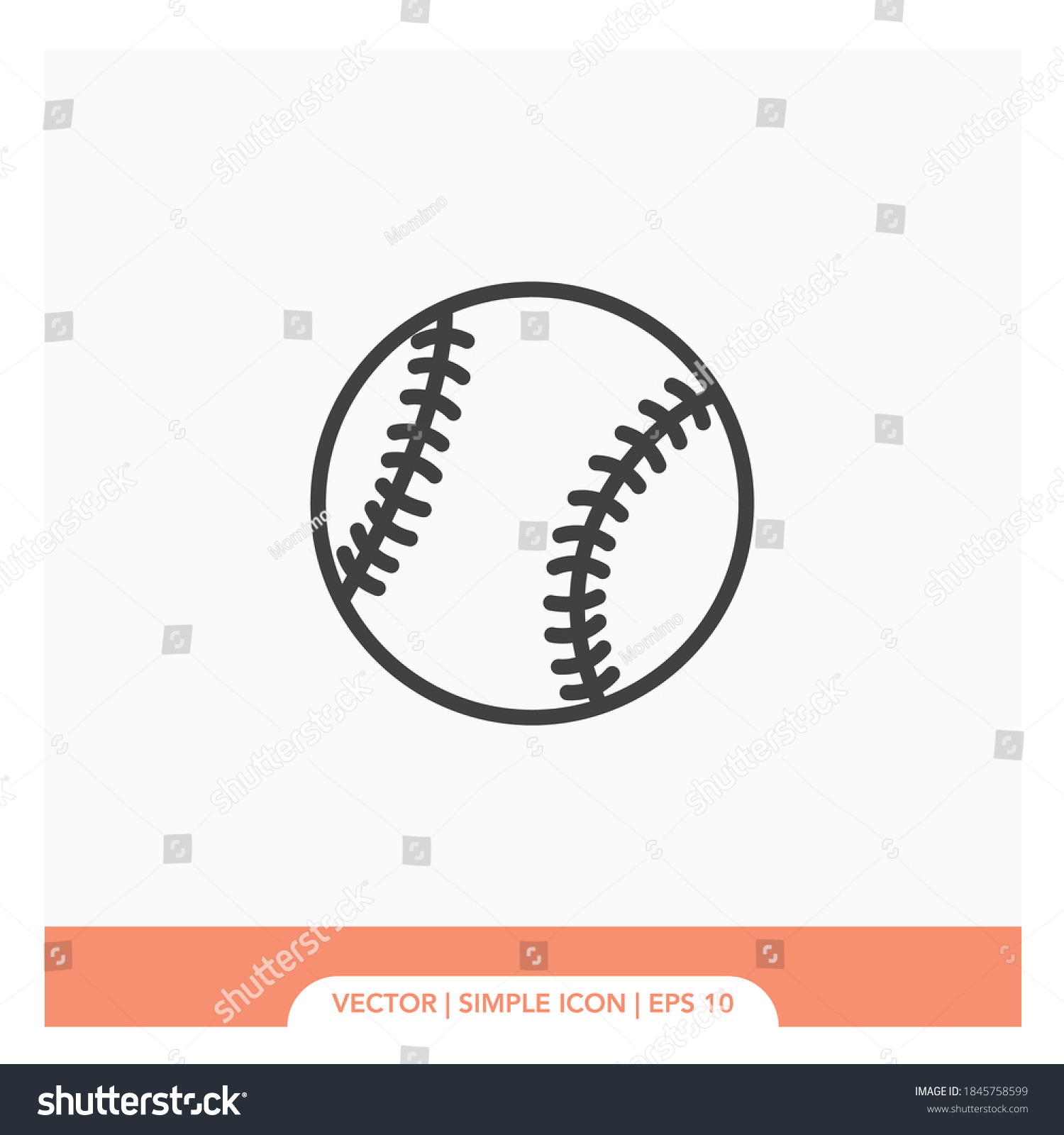 Baseball Symbol Icon Vector Illustration Stock Vector (Royalty Free ...