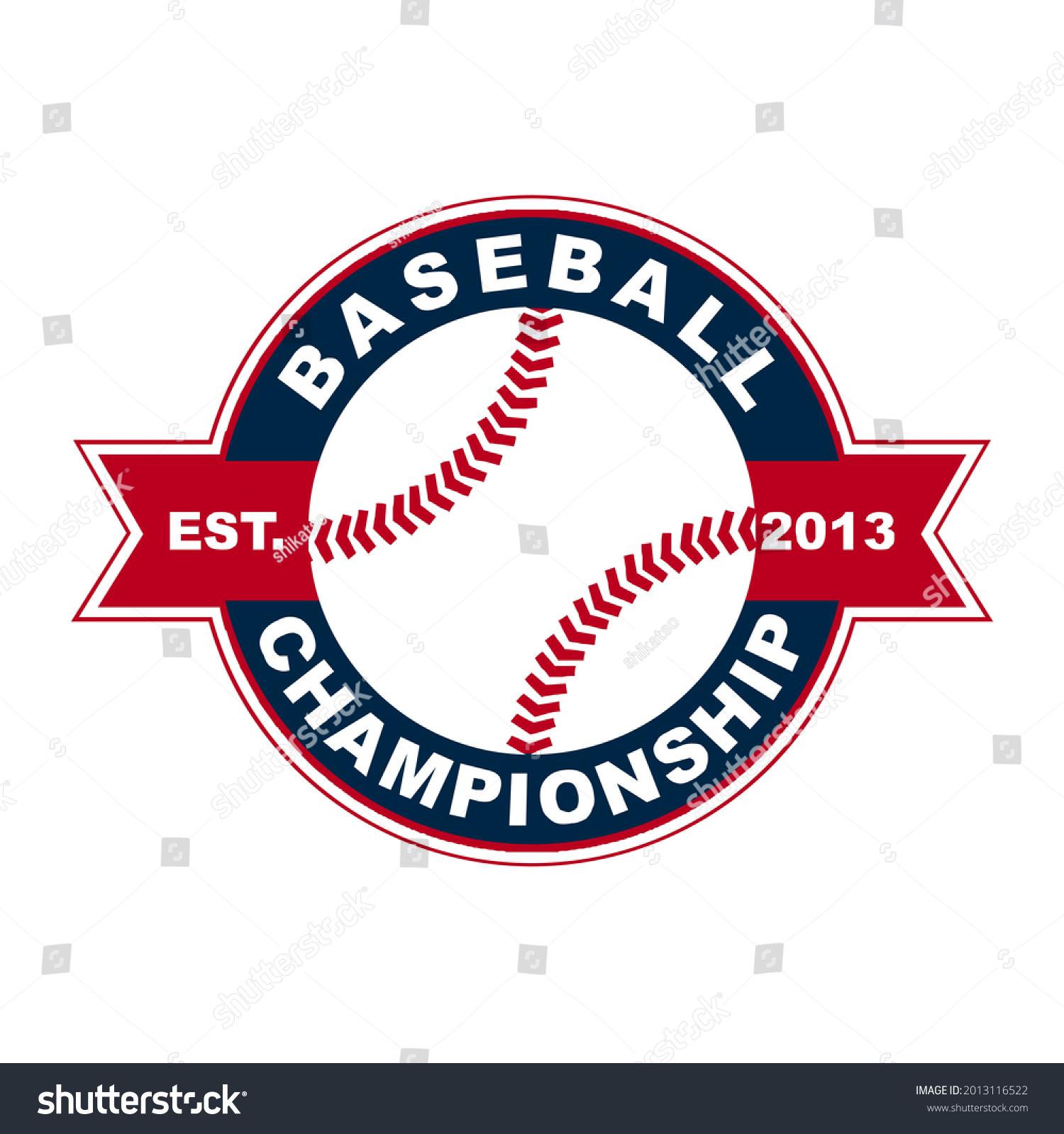 Baseball Vector Logo Badge Background Stock Vector (Royalty Free ...