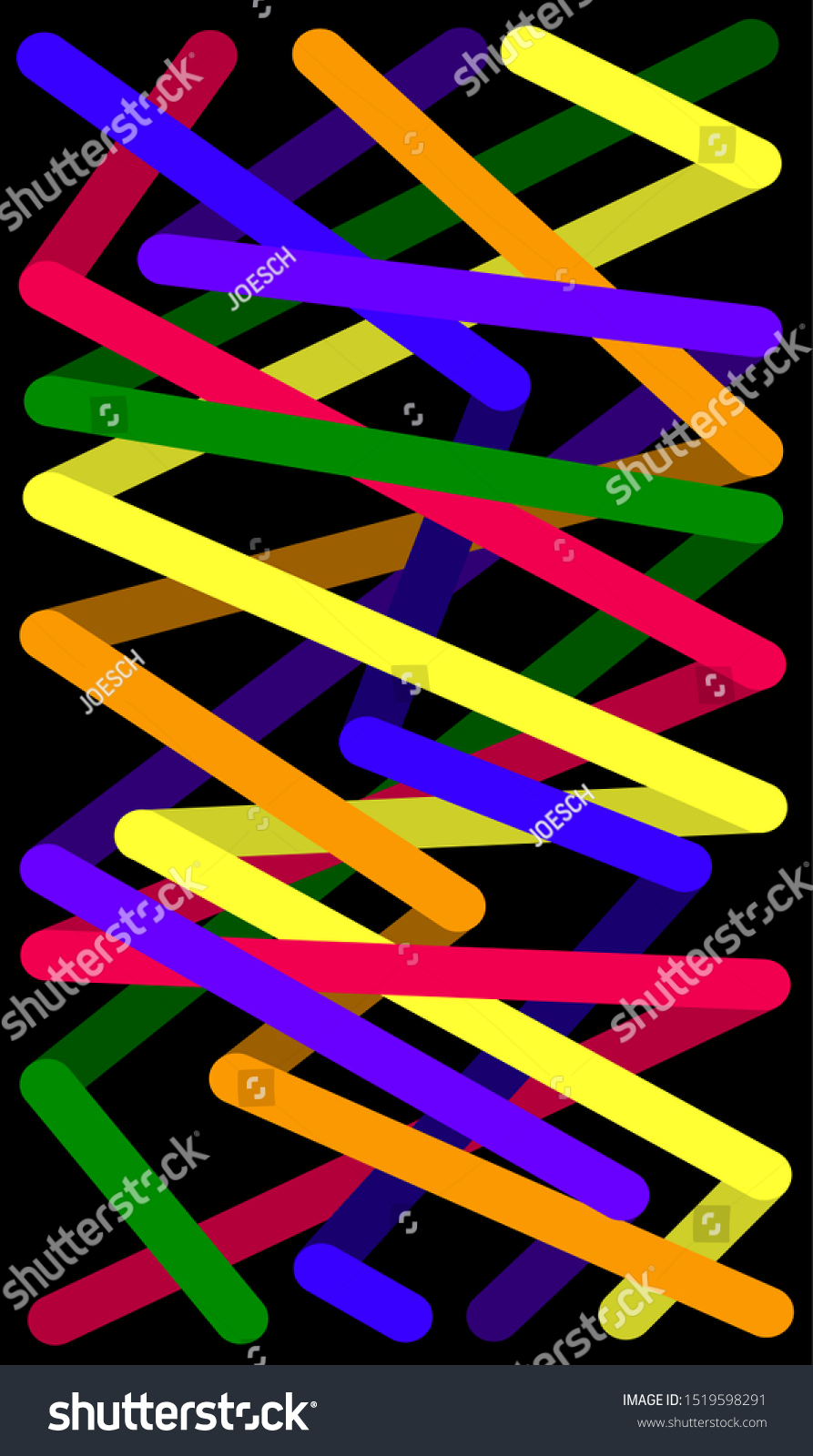 Basic Color Streaks Black Background Stock Vector (Royalty Free) 1519598291
