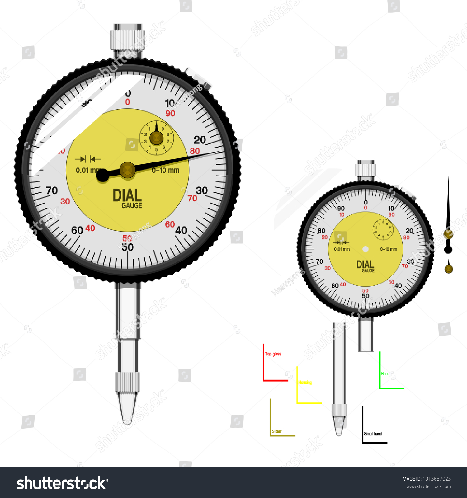 Basic Dial Gauge On Transparent Background เวกเตอร์สต็อก (ปลอดค่า ...