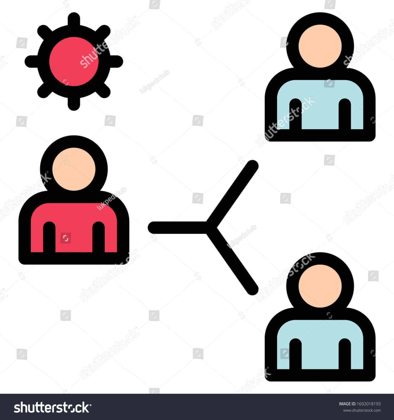 Basic Reproduction Number Vector Illustration Filled Stock Vector ...