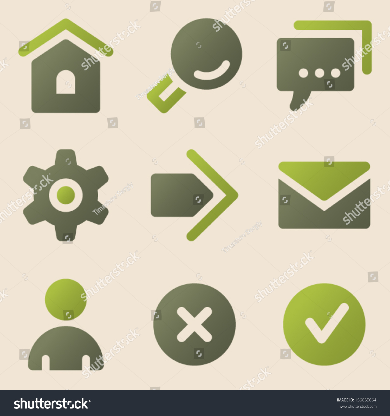 Basic Web Icons Vintage Color Series: เวกเตอร์สต็อก (ปลอดค่าลิขสิทธิ์ ...