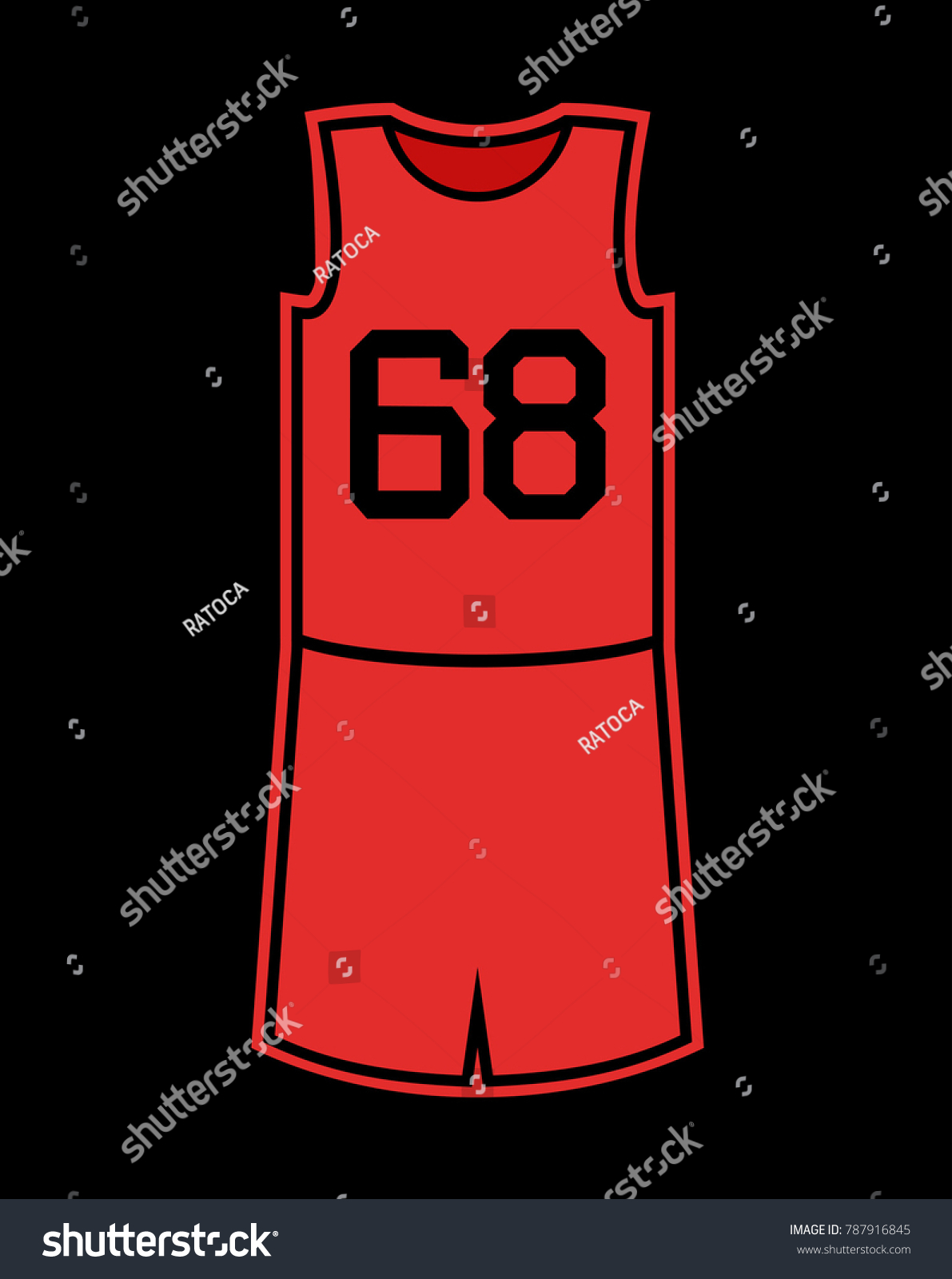 Basket Uniform Illustration Stock Vector (Royalty Free) 787916845 ...