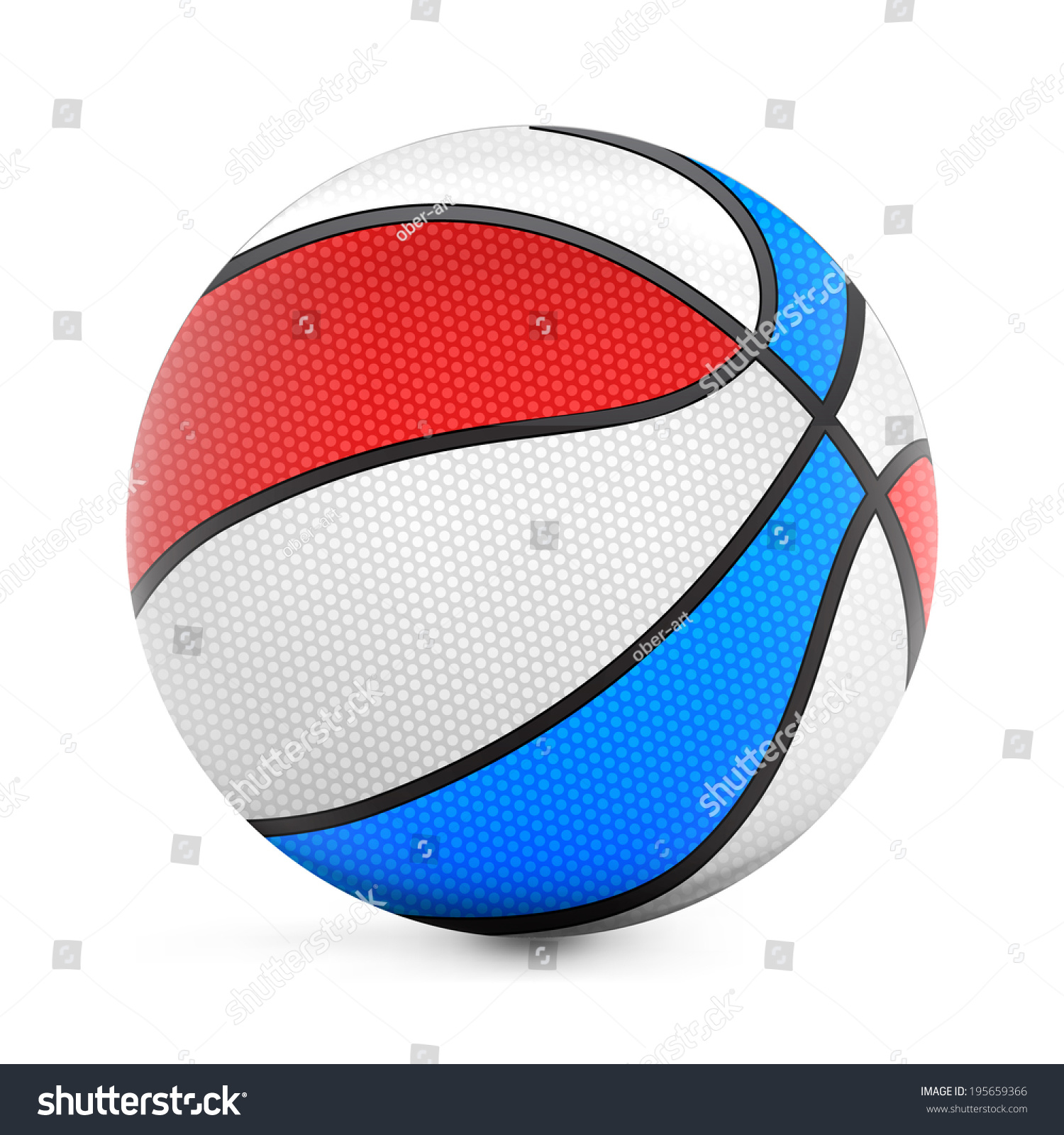 Basketball Ball Isolated Vector Illustration Stock Vector (Royalty Free ...