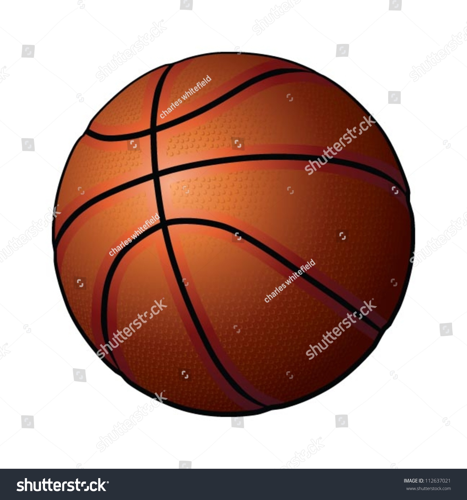 Basketball Ball Vector Stock Vector (Royalty Free) 112637021 | Shutterstock