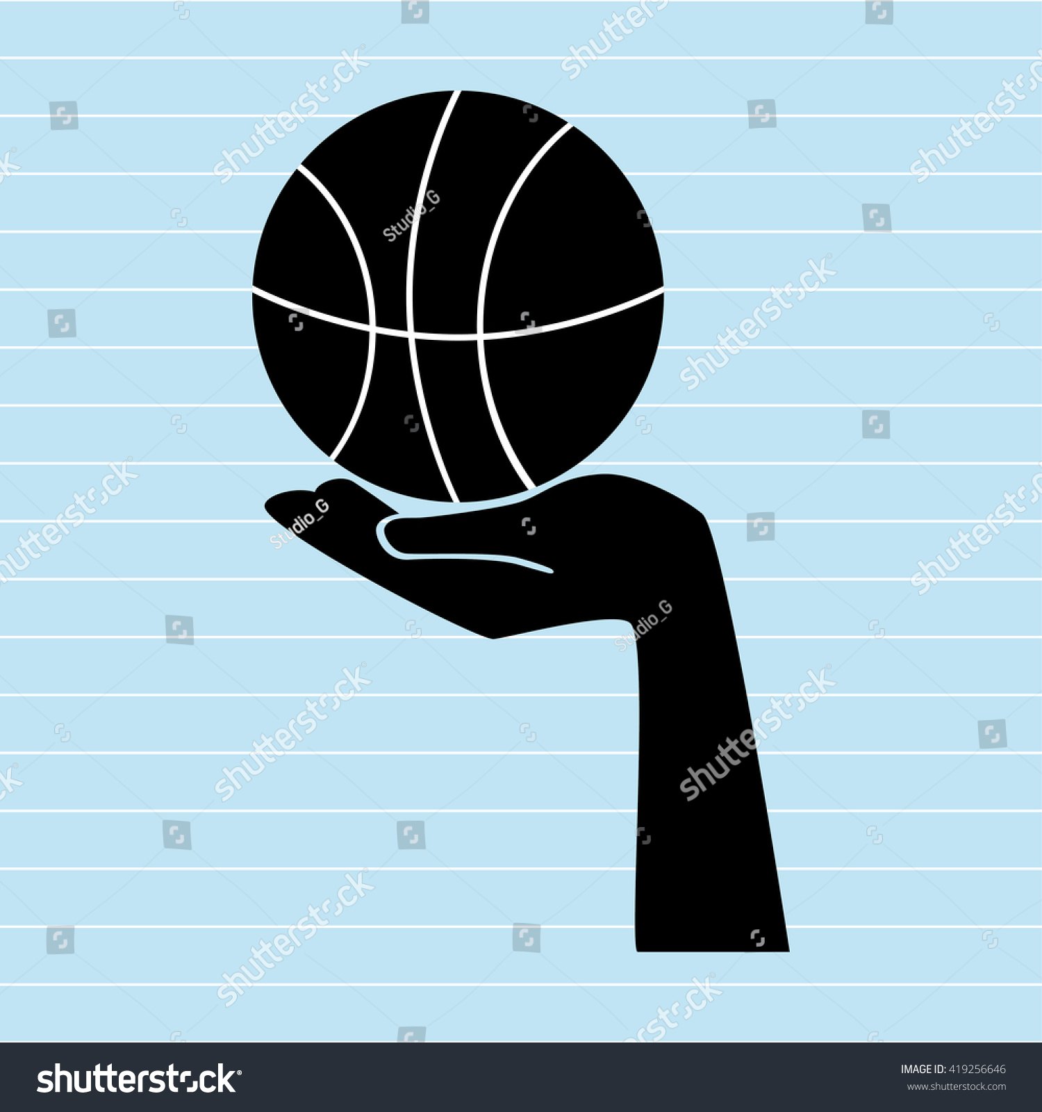Basketball Game Design Stock Vector (Royalty Free) 419256646 | Shutterstock