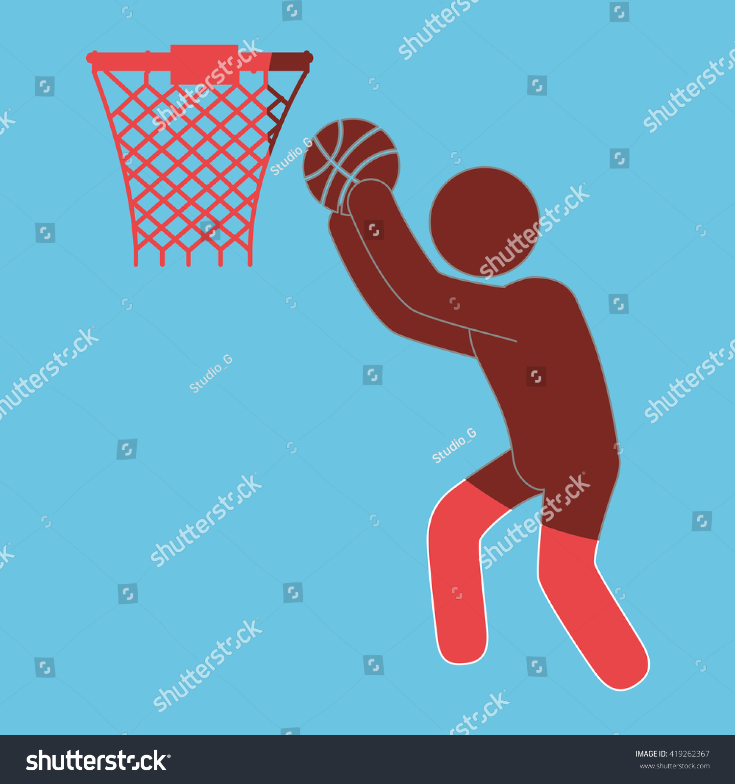 Basketball Game Design Stock Vector (Royalty Free) 419262367 | Shutterstock