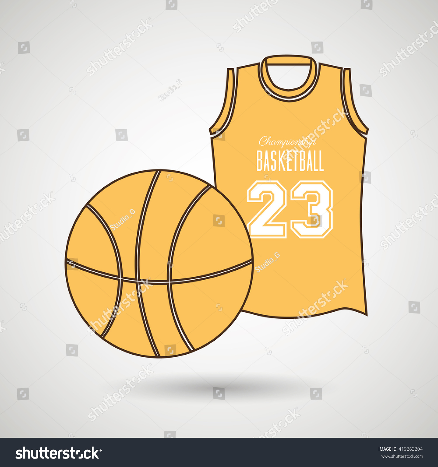 Basketball Game Design Stock Vector (Royalty Free) 419263204 | Shutterstock