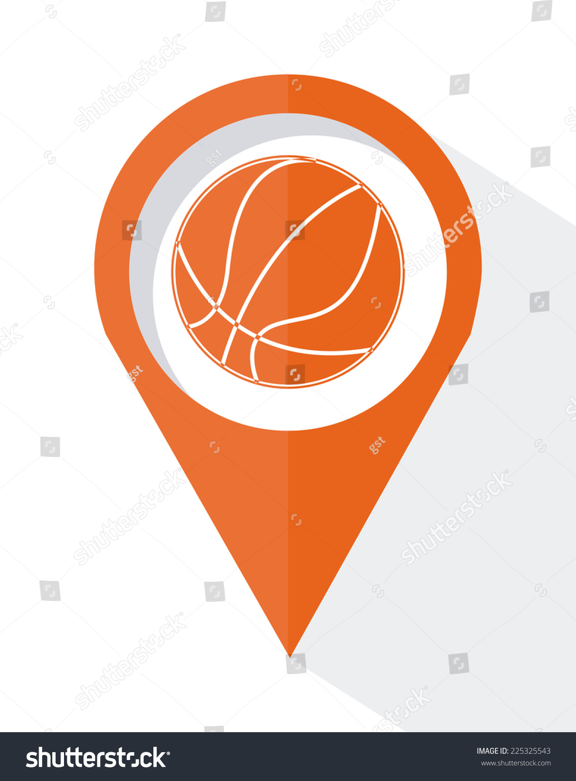 Basketball Graphic Design Vector Illustration Stock Vector (Royalty ...
