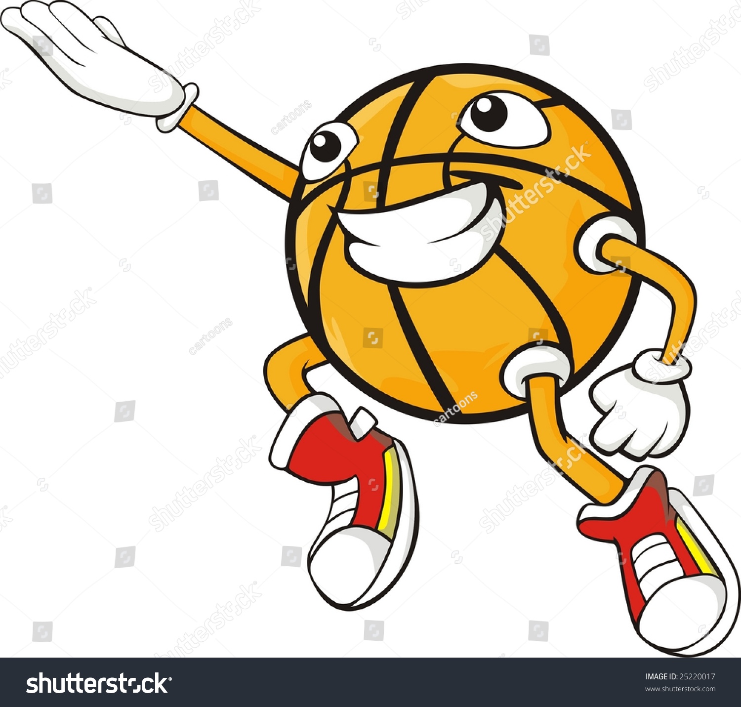 Basketball Layup Stock Vector (Royalty Free) 25220017