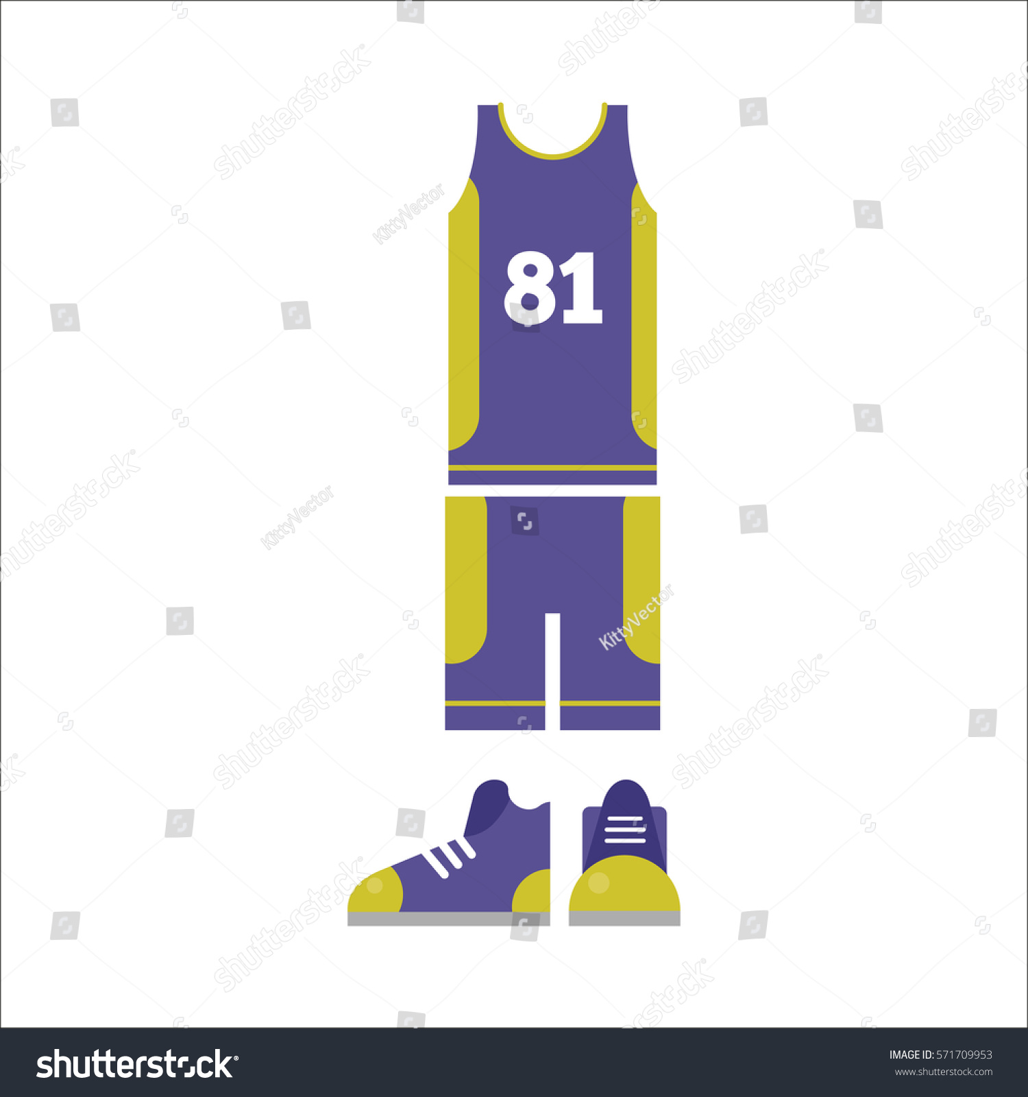 Basketball Player Cloth Vector Stock Vector (Royalty Free) 571709953 ...