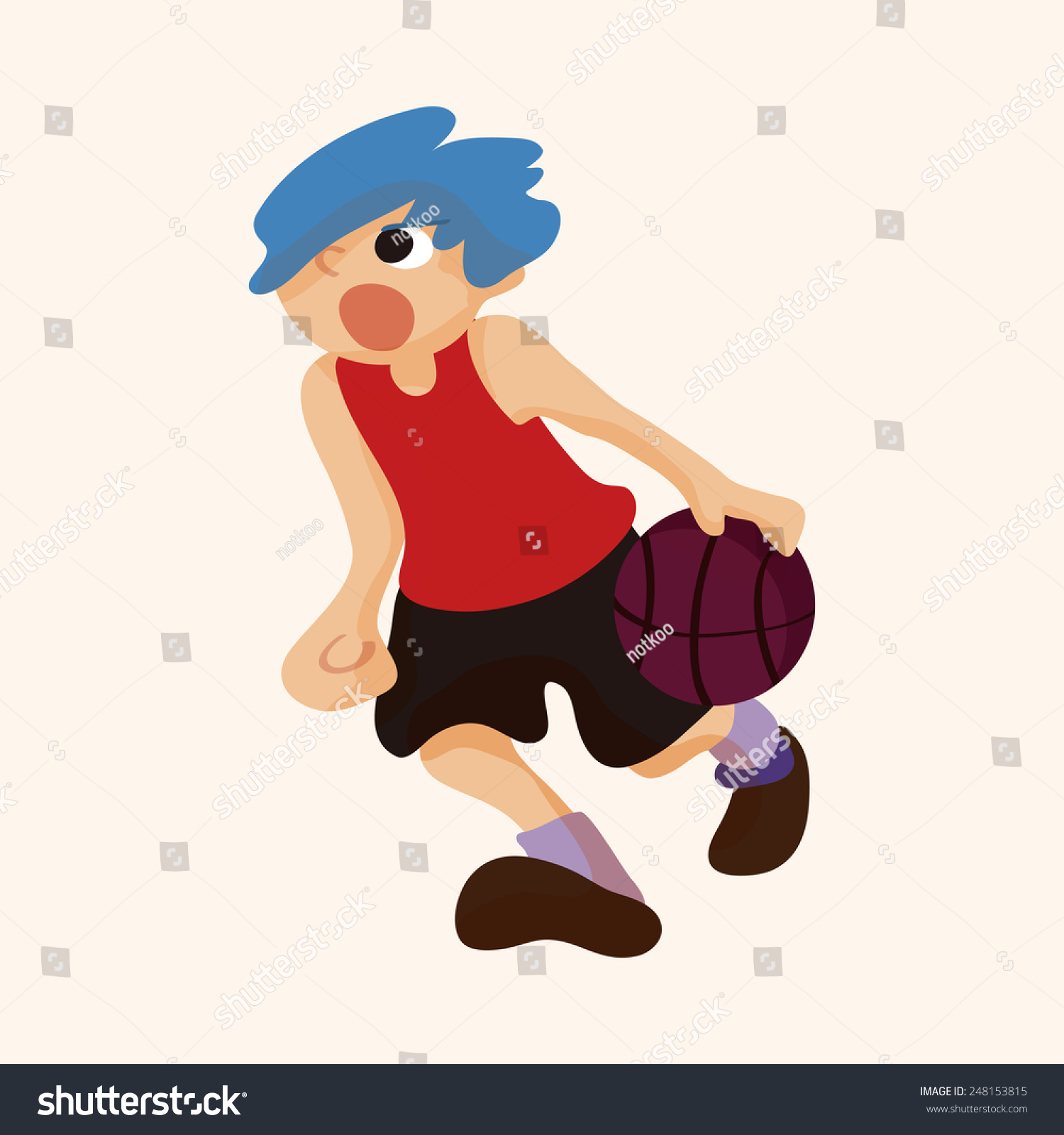 Basketball Player Elements Vectoreps Stock Vector (Royalty Free ...
