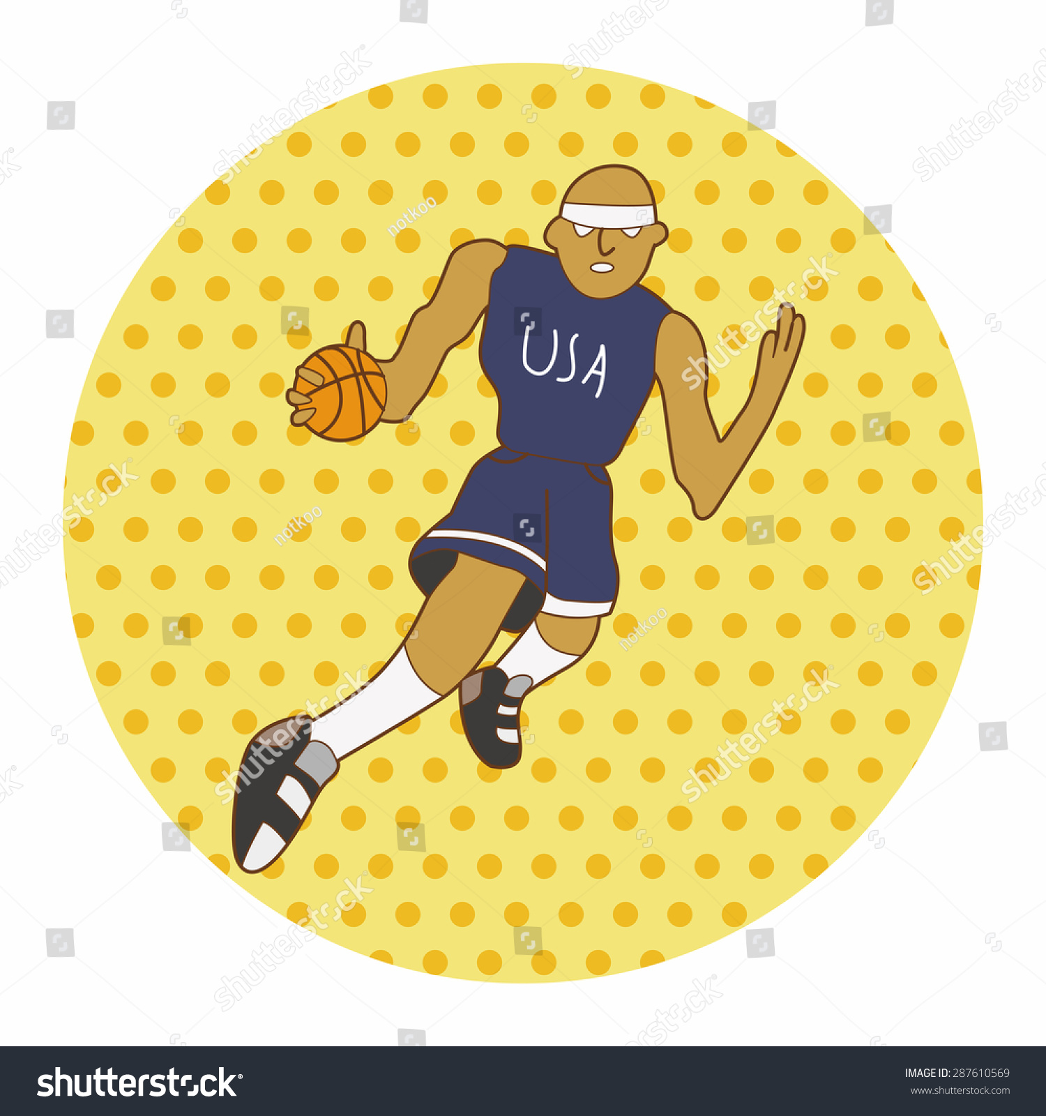 Basketball Player Elements Vectoreps Stock Vector (Royalty Free ...