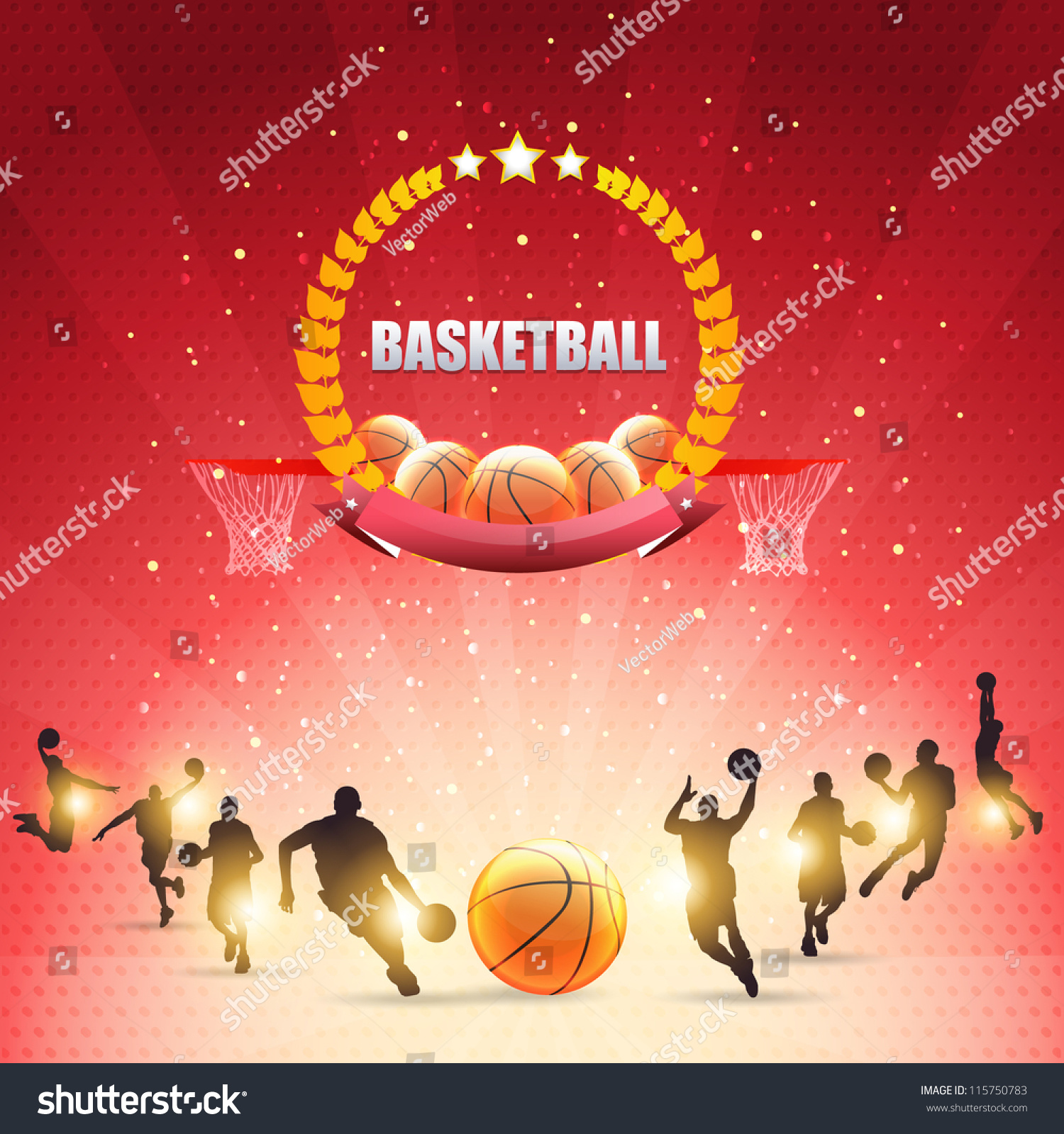 Basketball Vector Design Stock Vector (Royalty Free) 115750783 ...