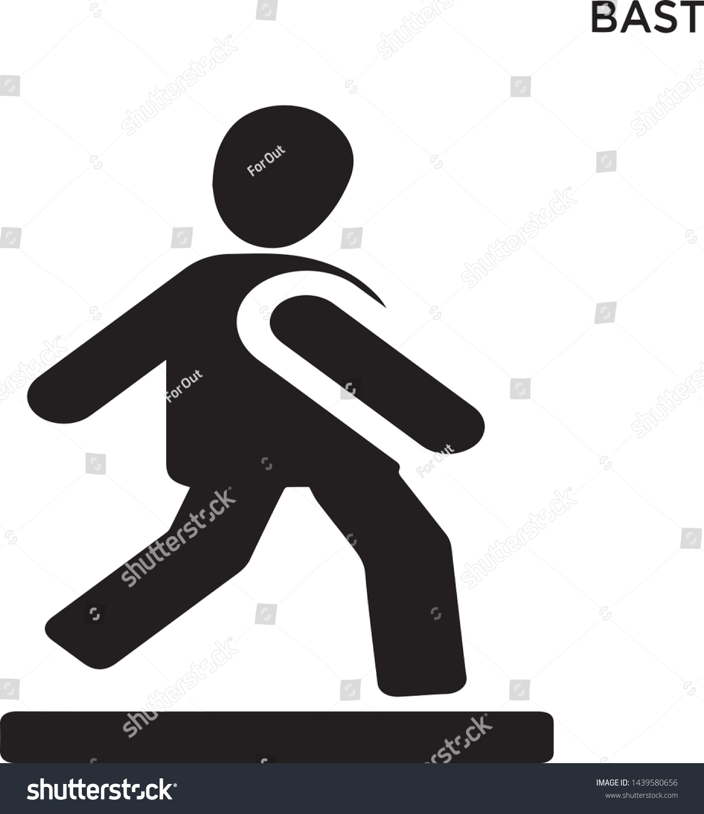 Bast Icon White Background Simple Element Stock Vector (Royalty Free ...