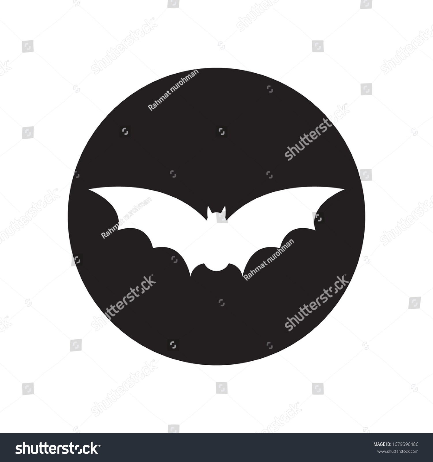 Bat Ilustration Logo Vector Template Stock Vector (Royalty Free ...