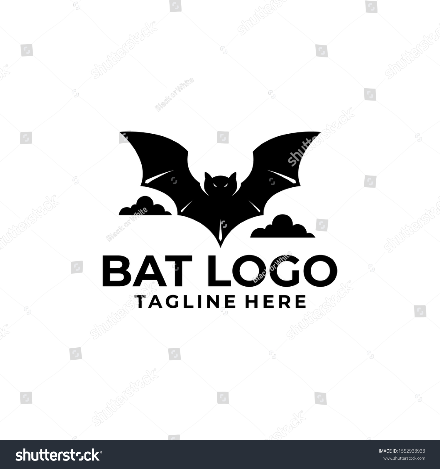 Bat Logo Design Vector Template: เวกเตอร์สต็อก (ปลอดค่าลิขสิทธิ์ ...