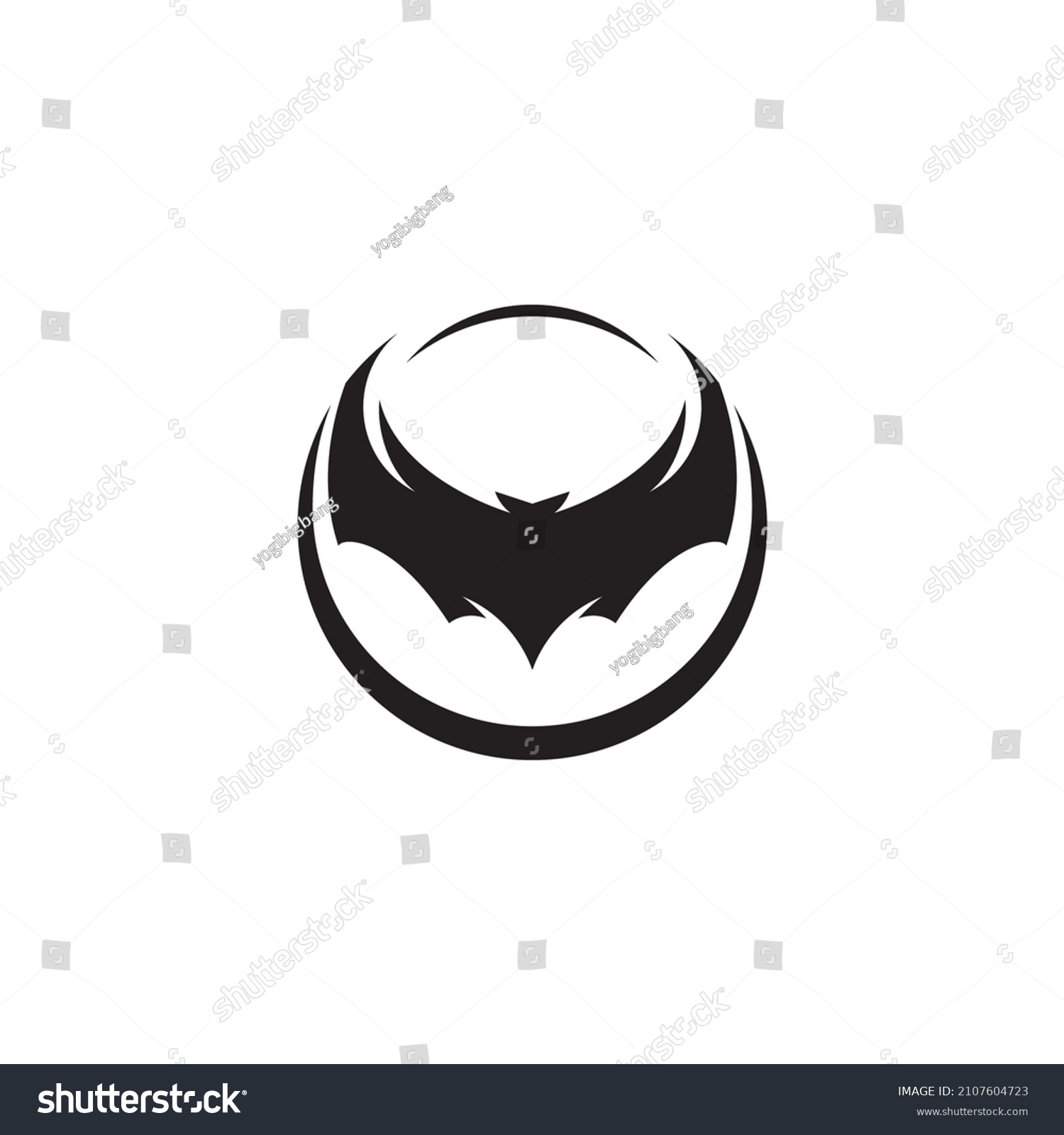 Bat Logo Template Vector Illustration Stock Vector (Royalty Free ...