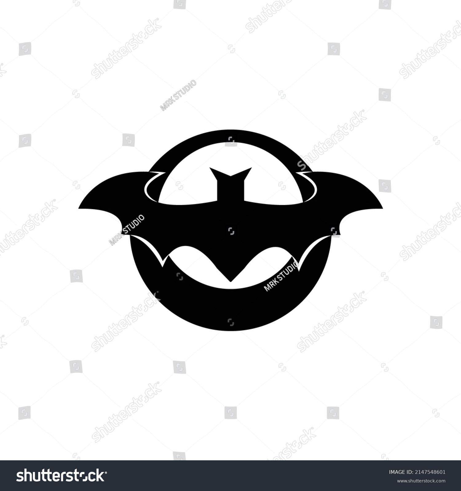 Bat Mascot Logo Design Template Vector Stock Vector (Royalty Free ...