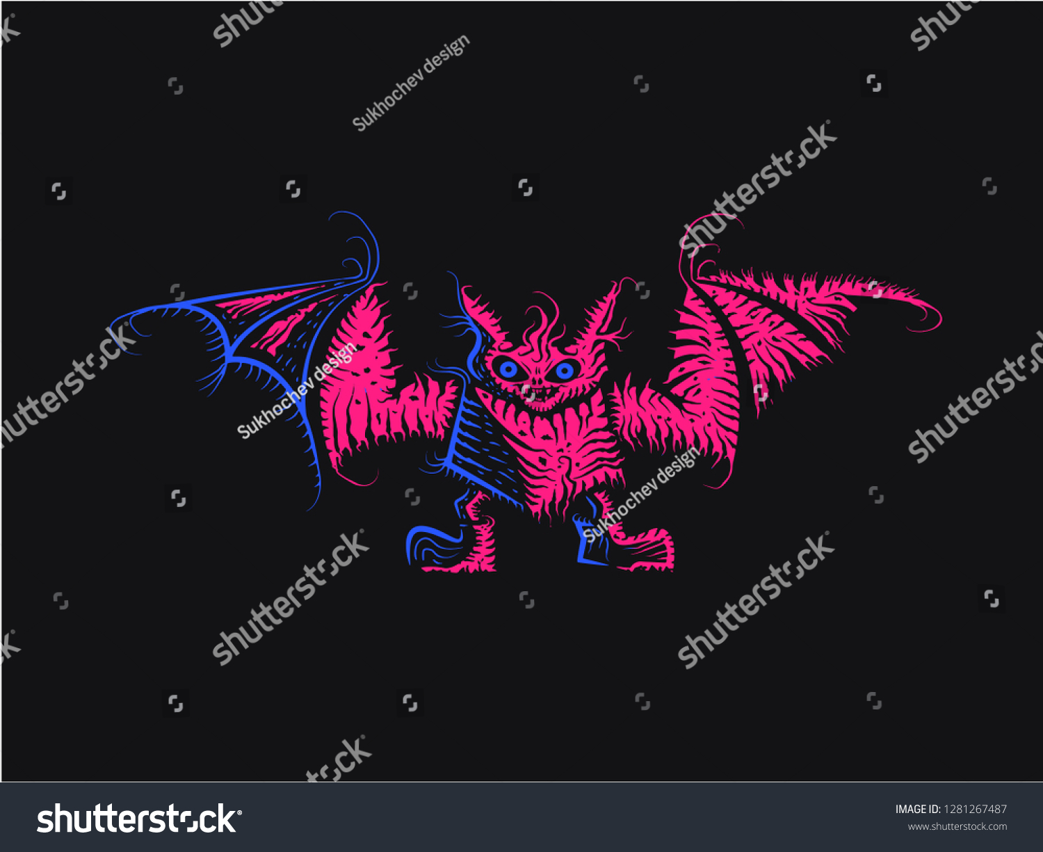 Bat Tattoo Vector Set Illustration Stock Vector (Royalty Free ...