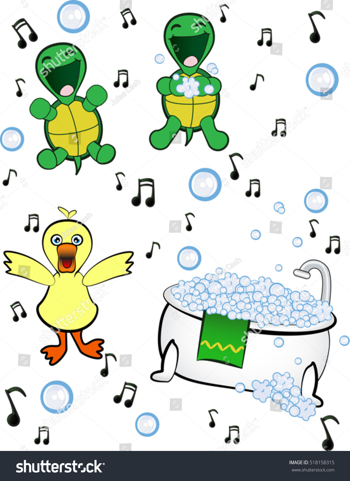 Bath Time Cartoons Stock Vector (Royalty Free) 518158315