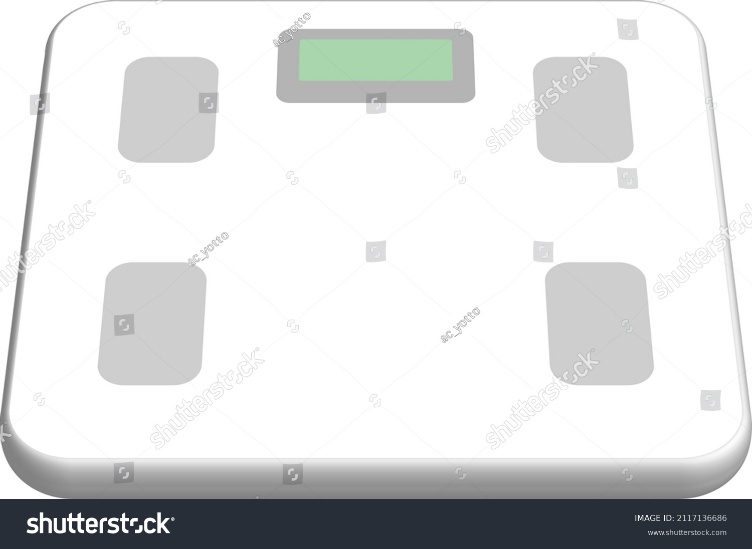 Bathroom Scale Isolated Vector Illustration Stock Vector (Royalty Free ...