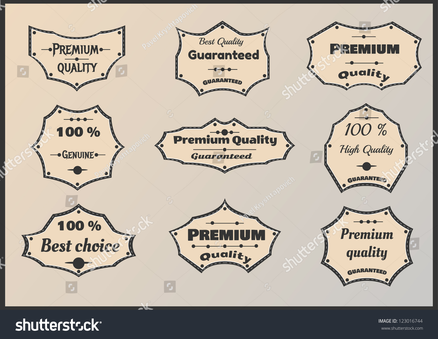 Batman Style Labels Stock Vector (Royalty Free) 123016744