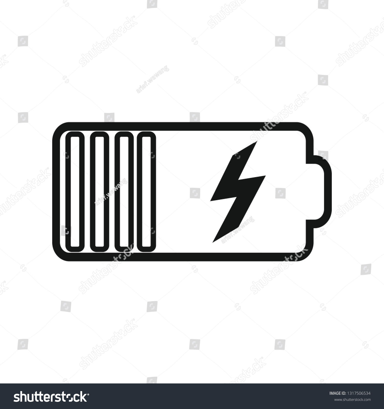 Batre Icon Symbol Stock Vector (Royalty Free) 1317506534 | Shutterstock