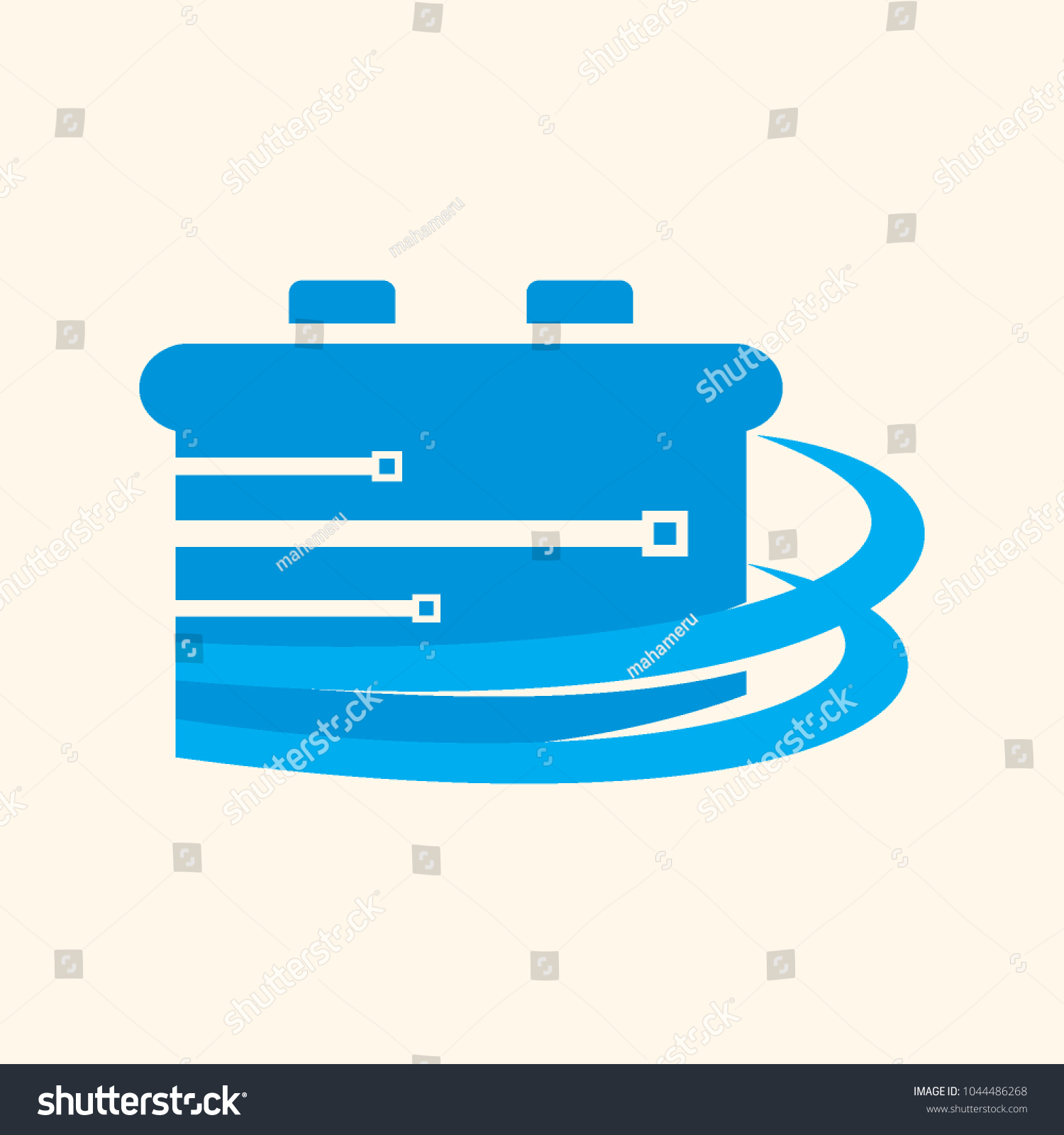 Battery Accu Digital Logo Stock Vector (Royalty Free) 1044486268 ...