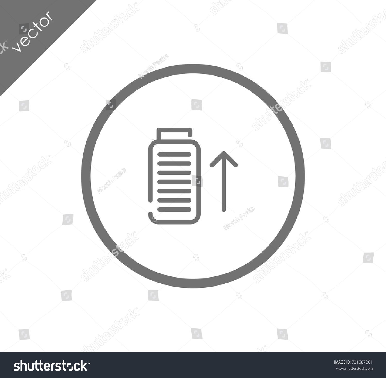 Battery Charging Status Icon Stock Vector (Royalty Free) 721687201