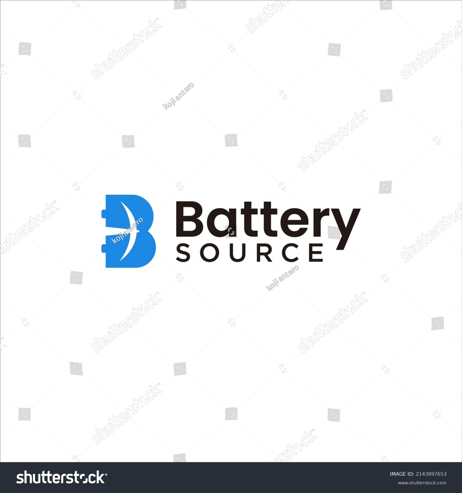 Battery Energy Source Logoplug Electricity Vector Stock Vector (Royalty ...