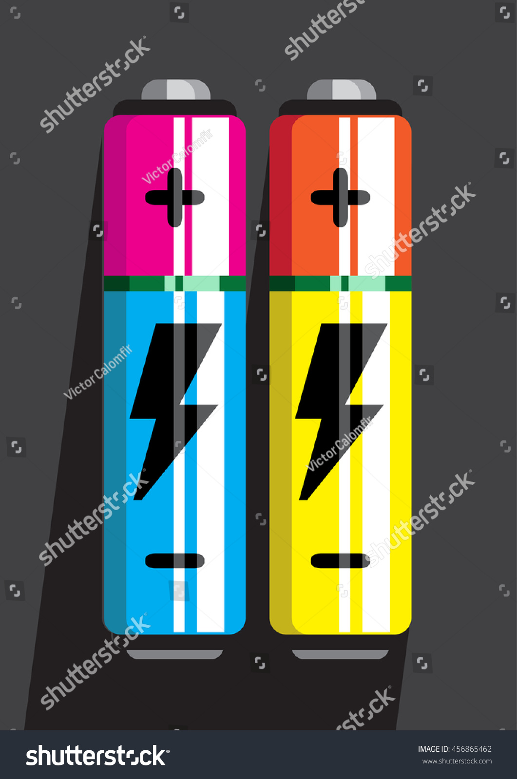 Battery Icon Web Pictogram Flat Design Stock Vector (Royalty Free ...