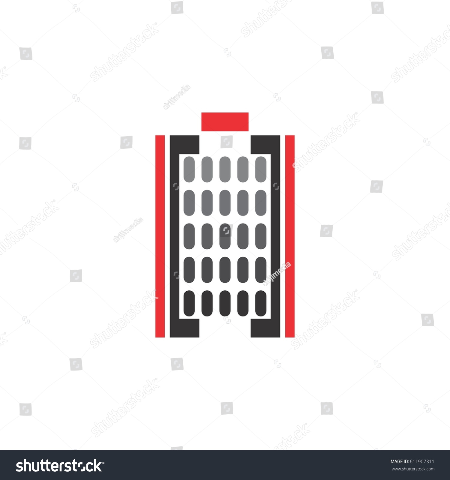Battery Indicator Icon Logo Stock Vector (Royalty Free) 611907311 ...