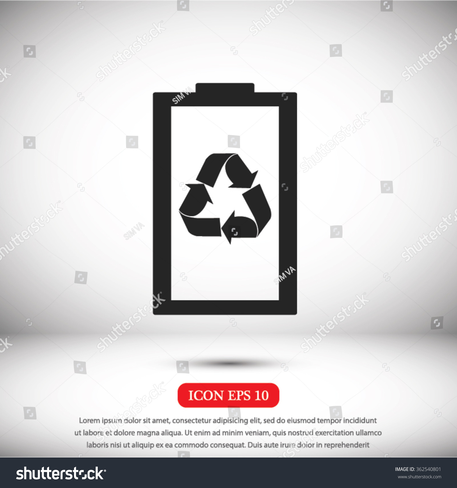 Battery Load Icon Stock Vector (Royalty Free) 362540801 | Shutterstock