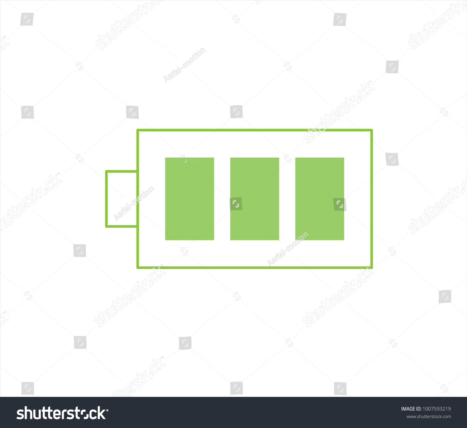 Battery Symbol Fully Charged Vector Graphics Stock Vector (Royalty Free ...