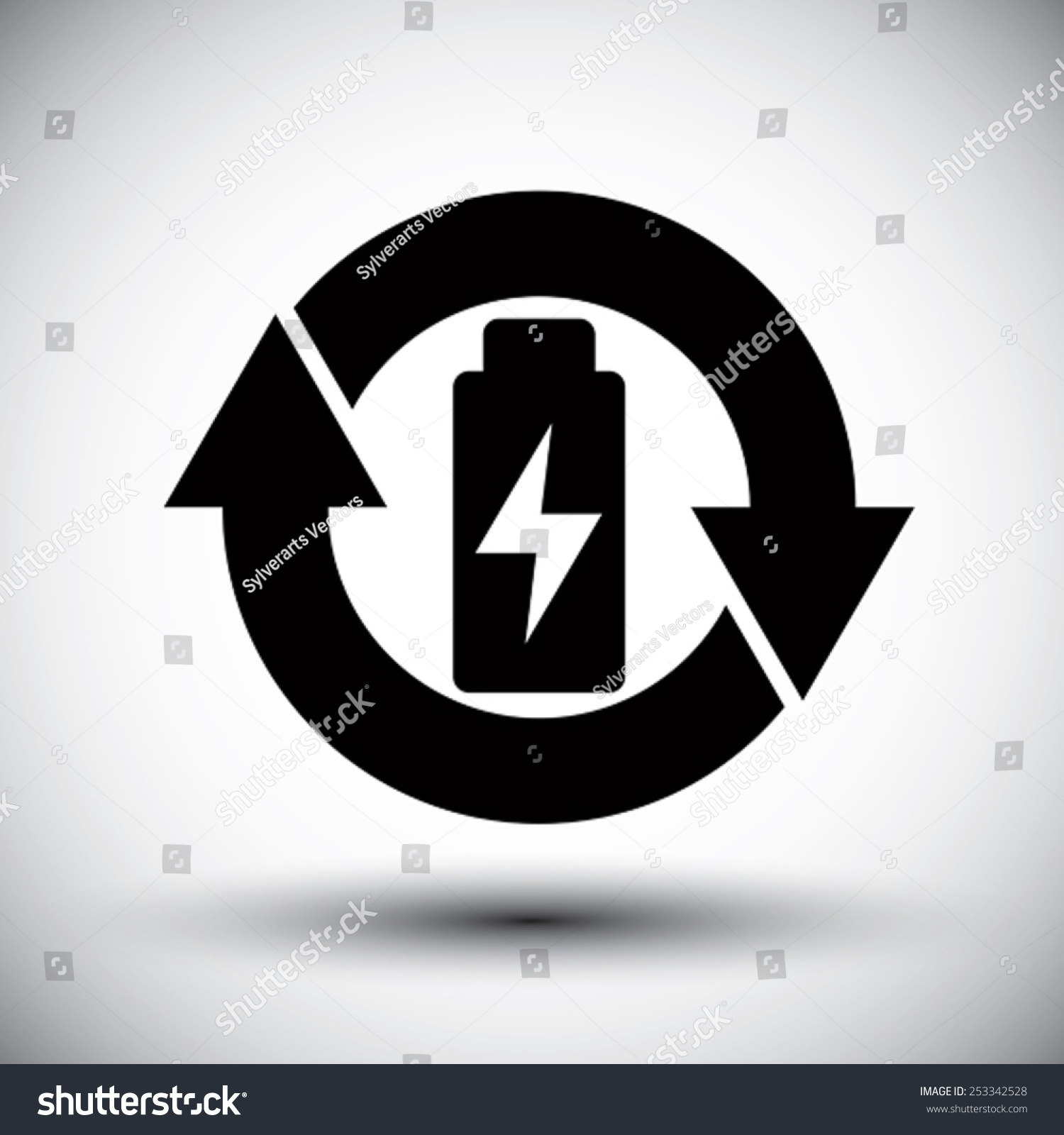 Battery Vector Simplistic Symbol Charge Indicator Stock Vector (Royalty ...