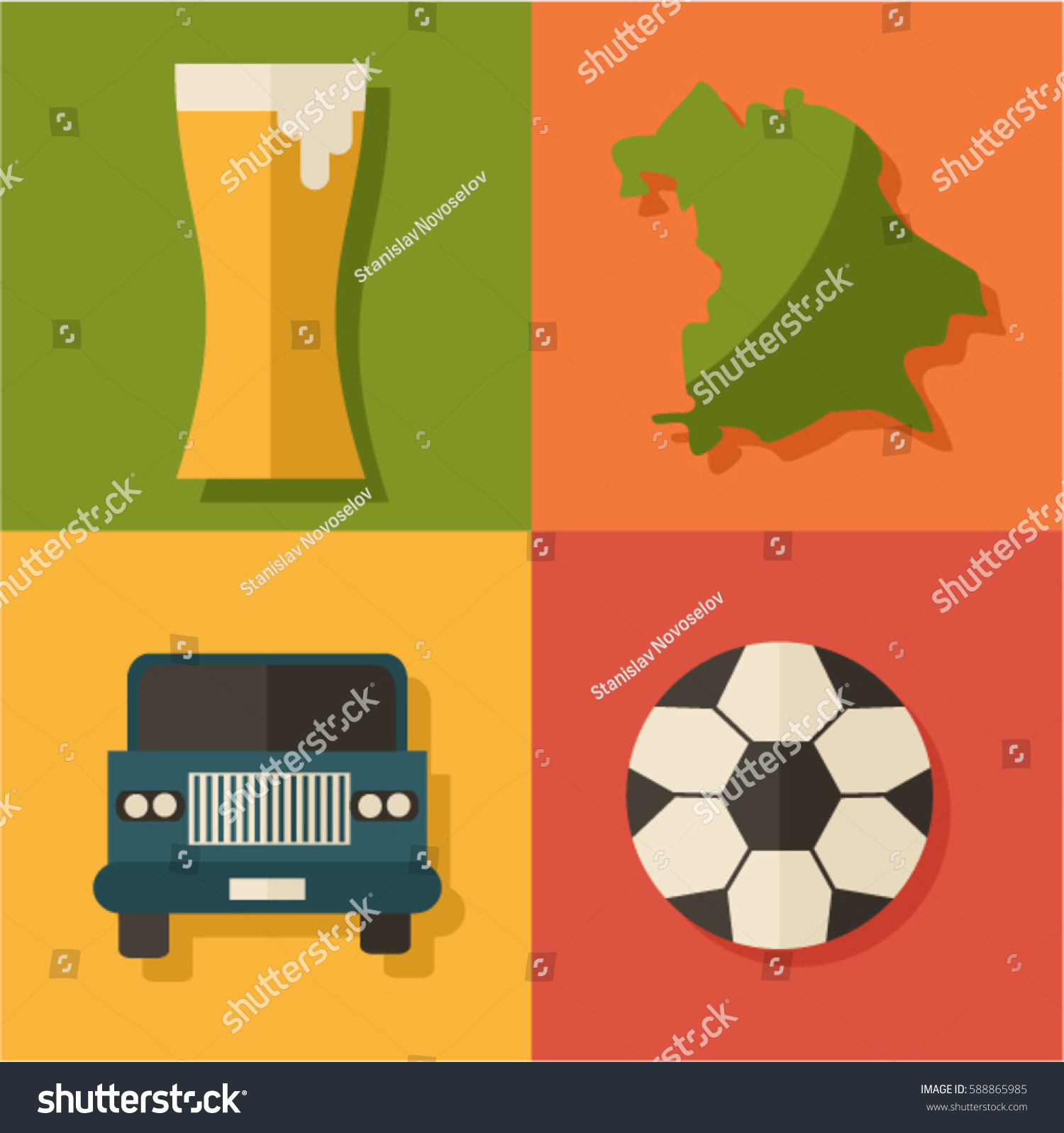 Bavaria Icons Stock Vector (Royalty Free) 588865985 | Shutterstock
