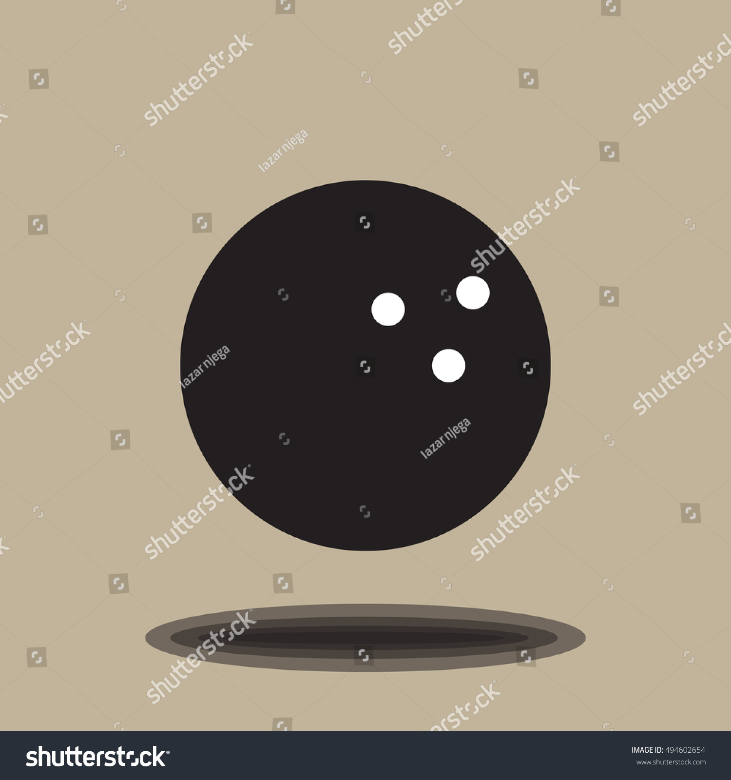 Bawling Ball Vector Illustration Stock Vector (Royalty Free) 494602654 ...