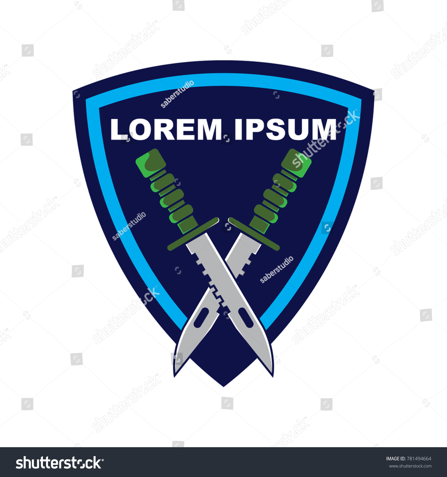 Bayonet Logo Template Stock Vector (Royalty Free) 781494664 | Shutterstock